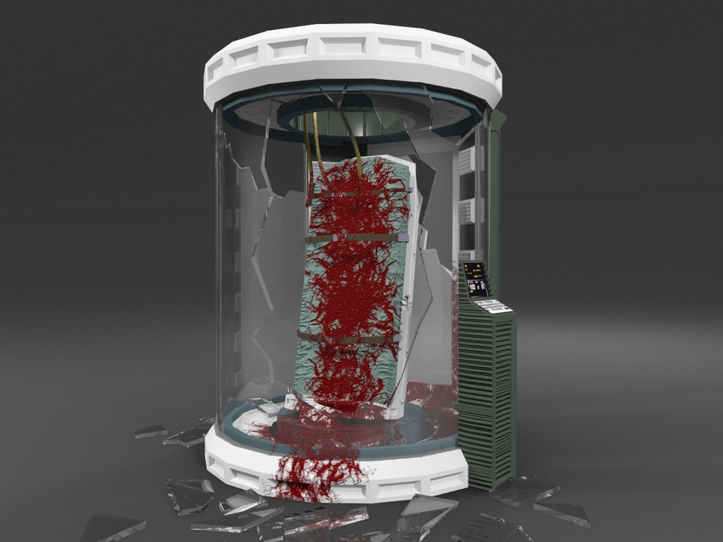 Obj Horror Lab Room Creature