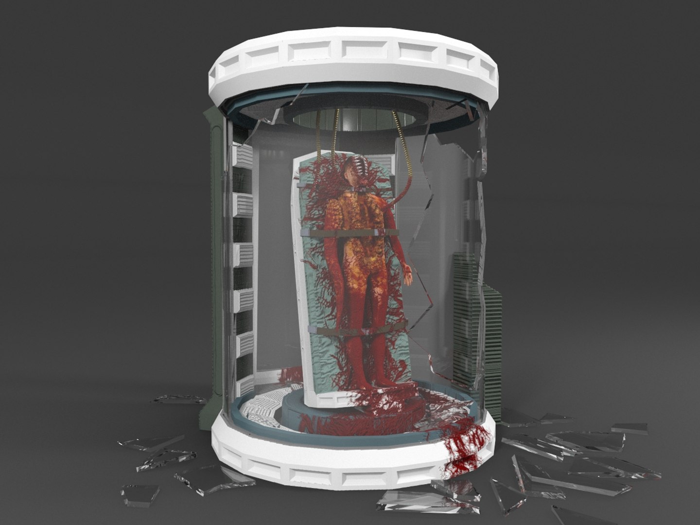 Obj Horror Lab Room Creature