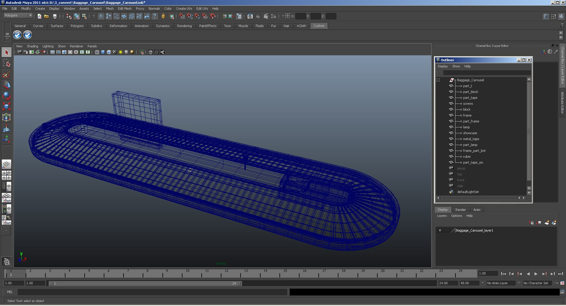 3D Baggage Carousel Model - TurboSquid 1275775