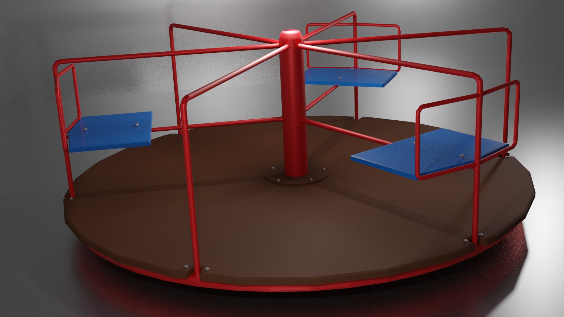 3D Playground Carousel model - TurboSquid 1758321