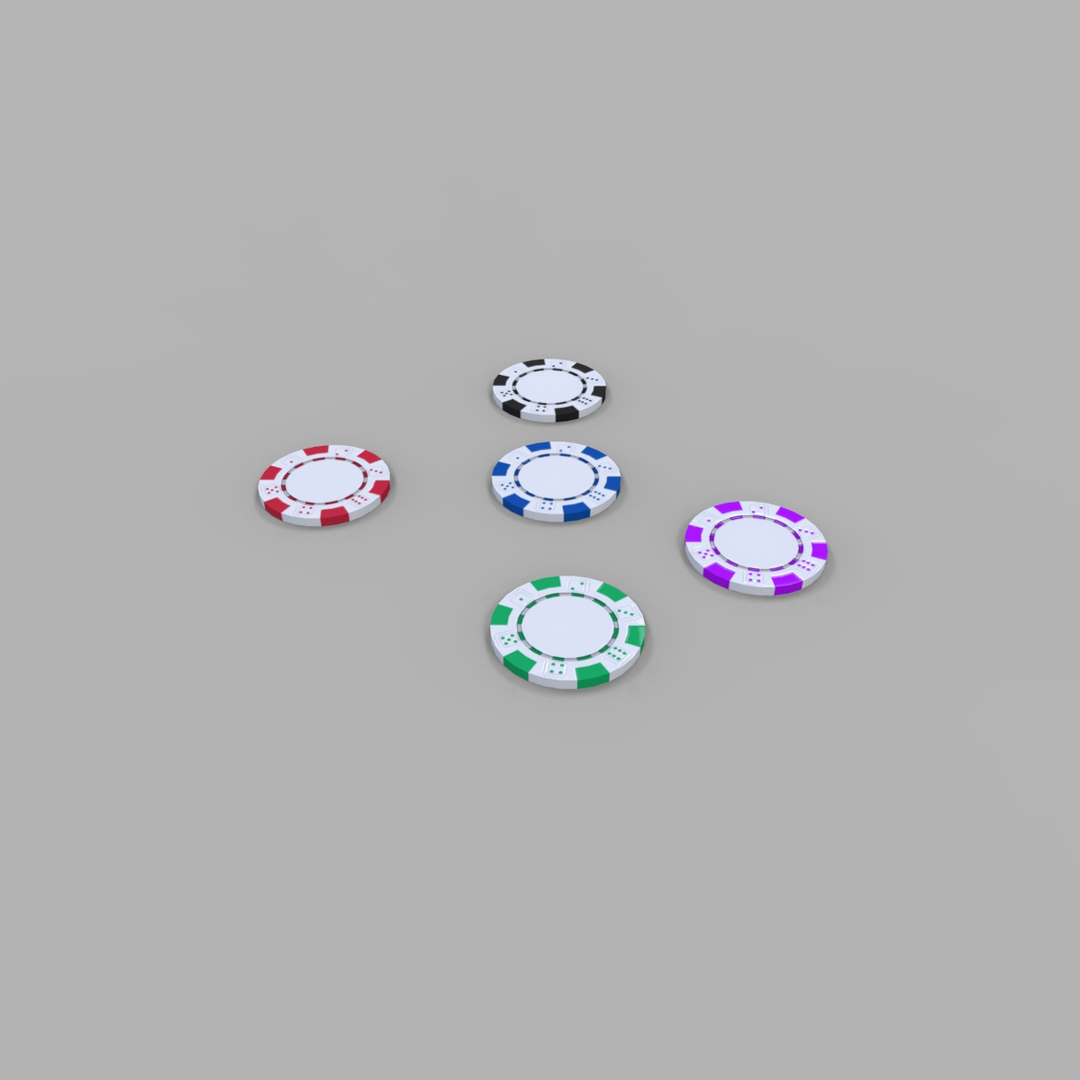 Casino poker coin 3D model - TurboSquid 1339011