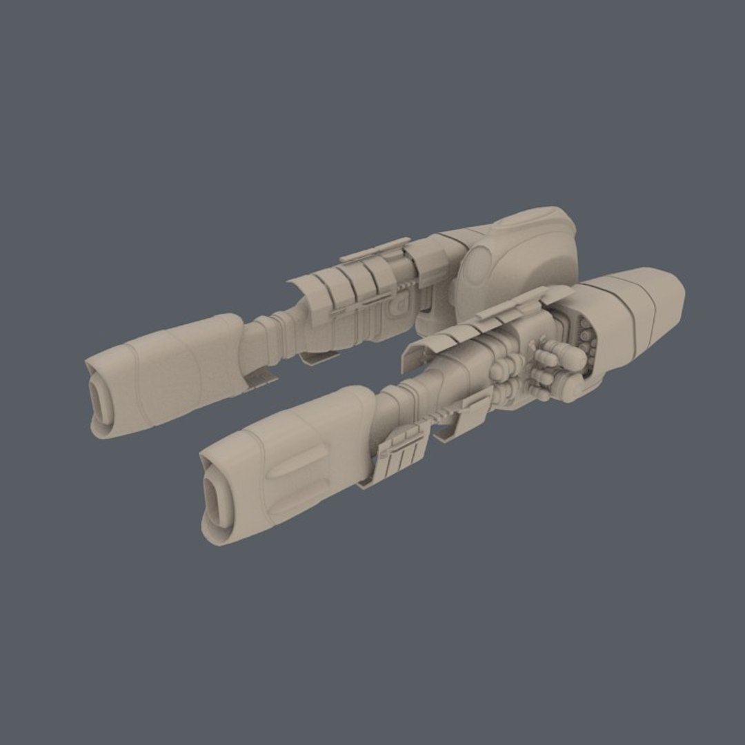 3d Model Of Energy Cannon