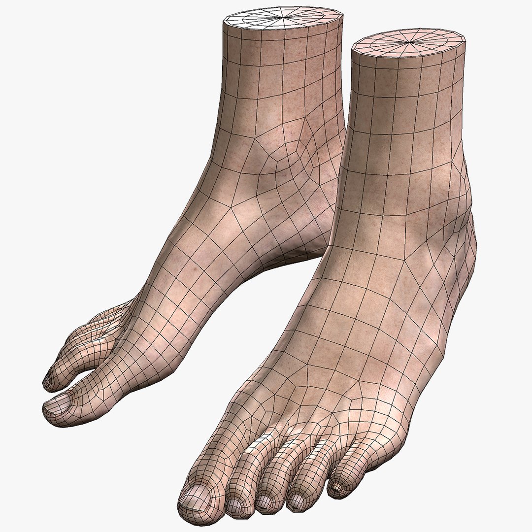 3D Male Foot Model - TurboSquid 1223276