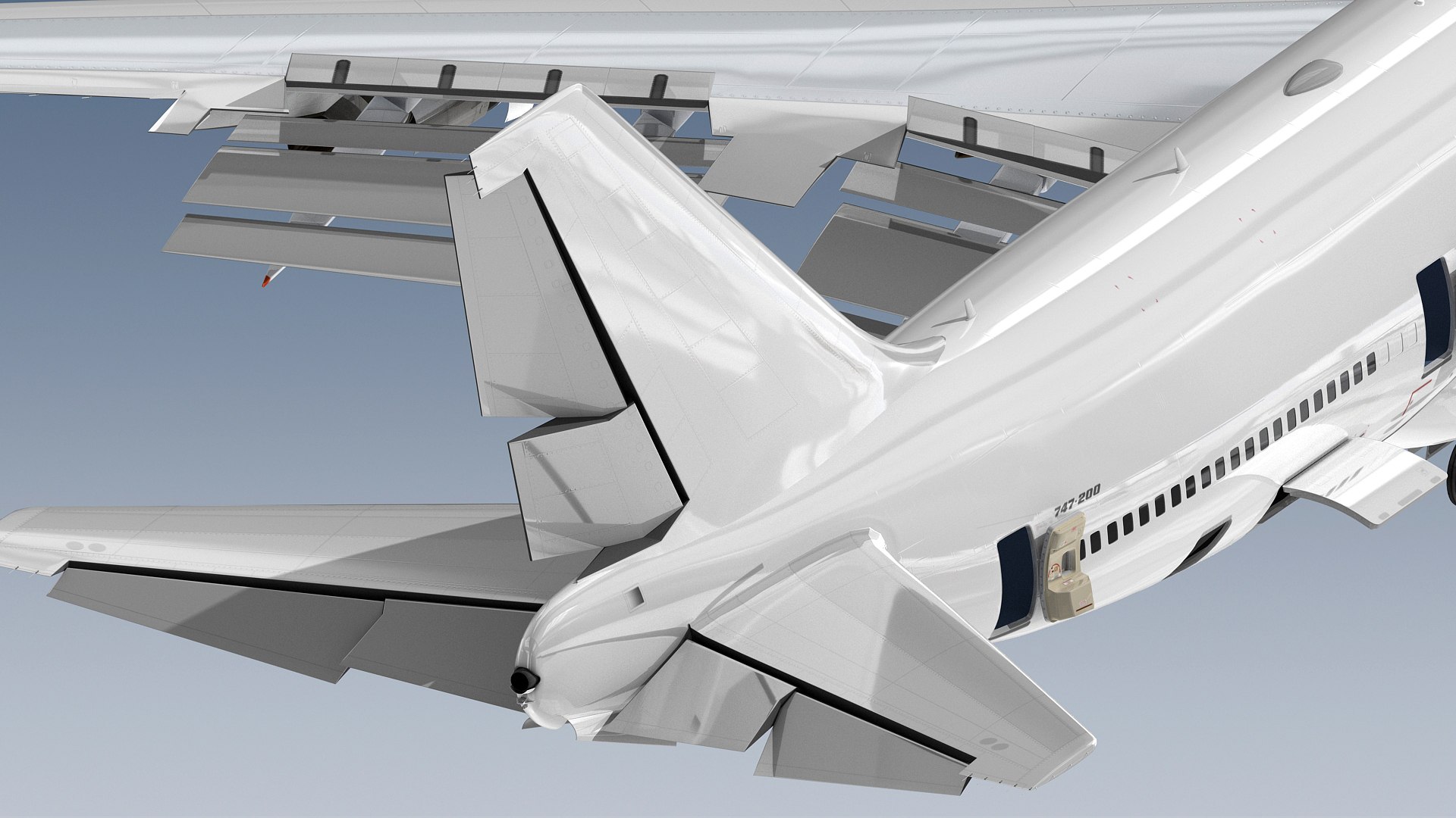 boeing 747-200 plane generic 3d max