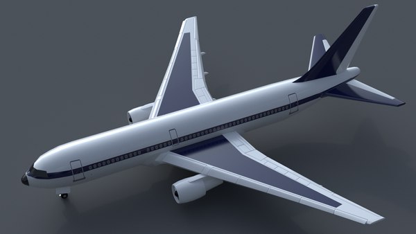 Low Toon style Boeing 767 3D model - TurboSquid 1757442