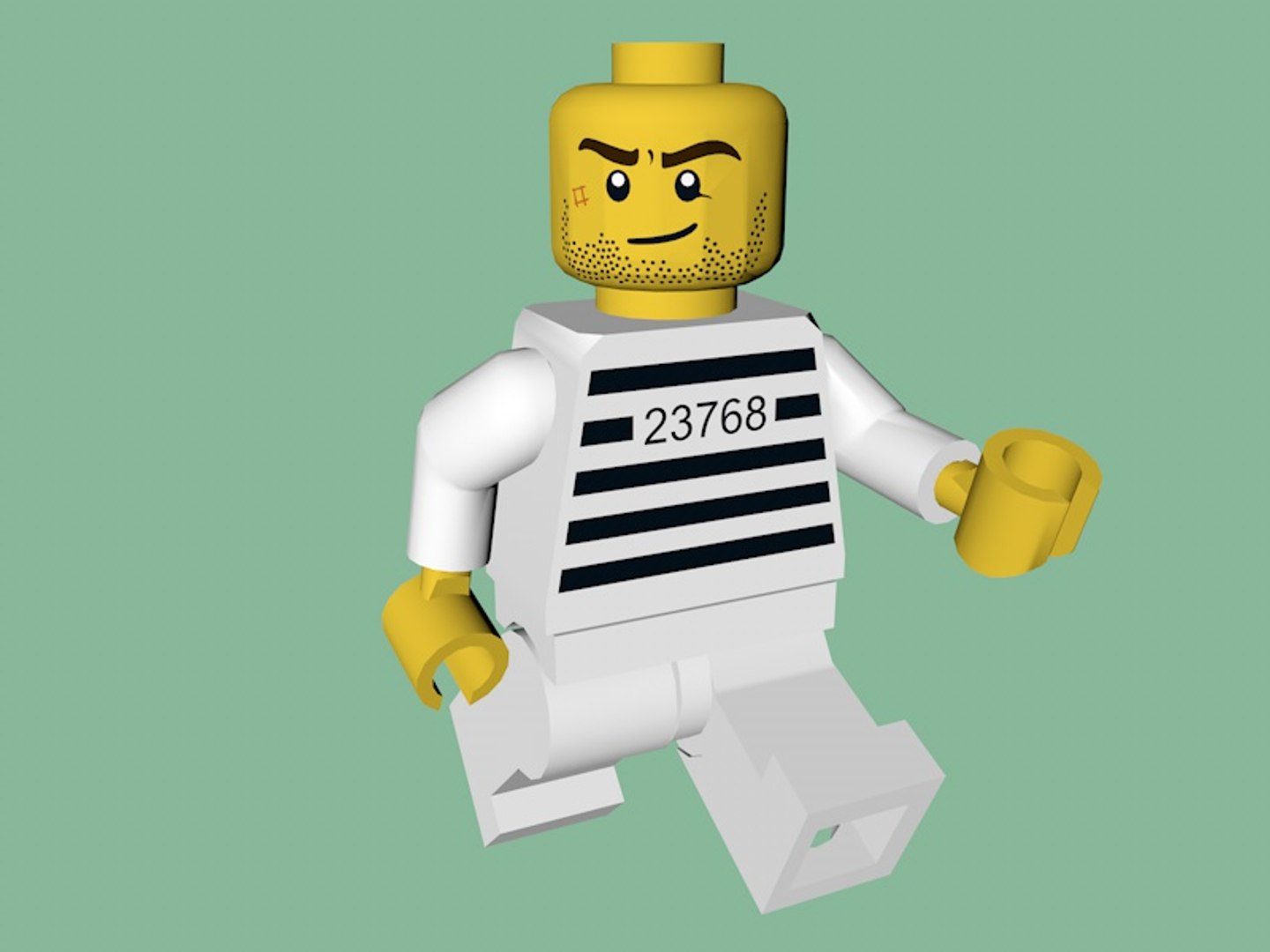 3D Lego Prisoner Character Model - TurboSquid 1195984