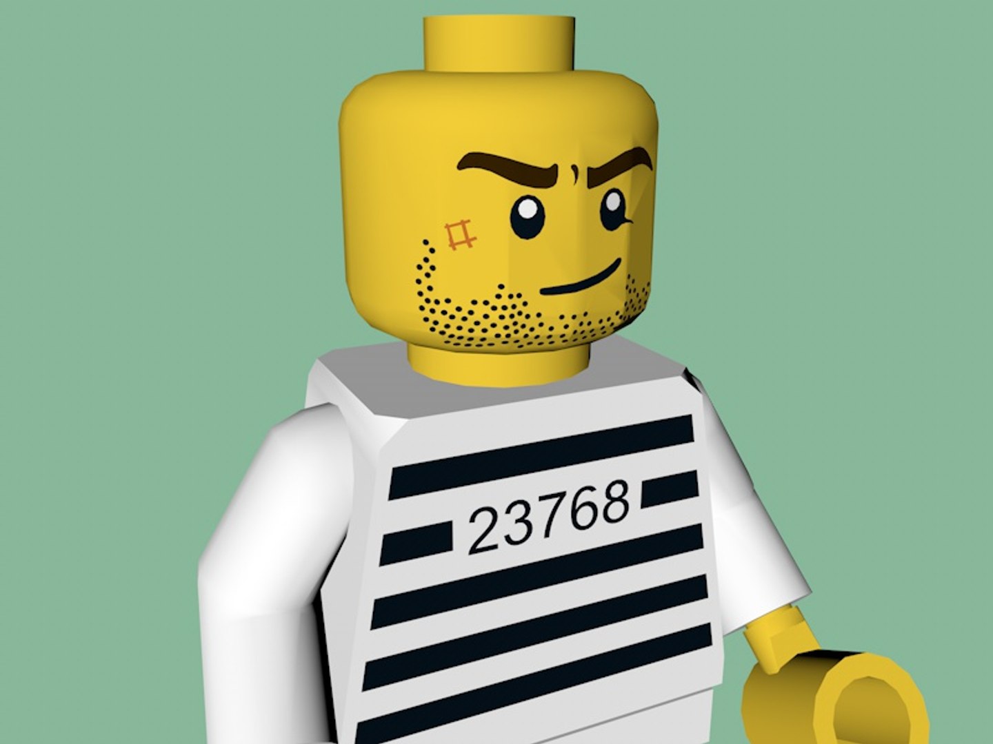 3D Lego Prisoner Character Model - TurboSquid 1195984