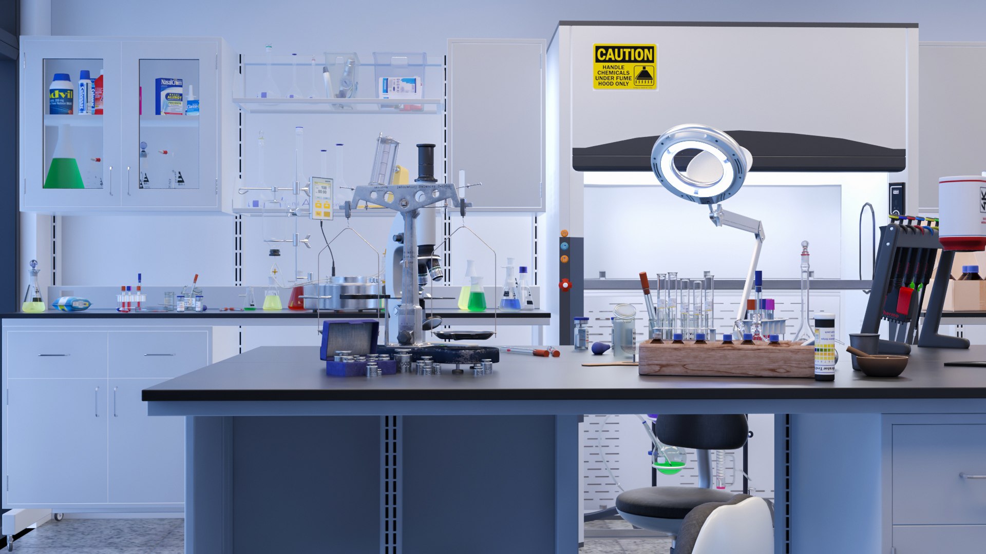 Laboratory Double 3D Model - TurboSquid 2280140