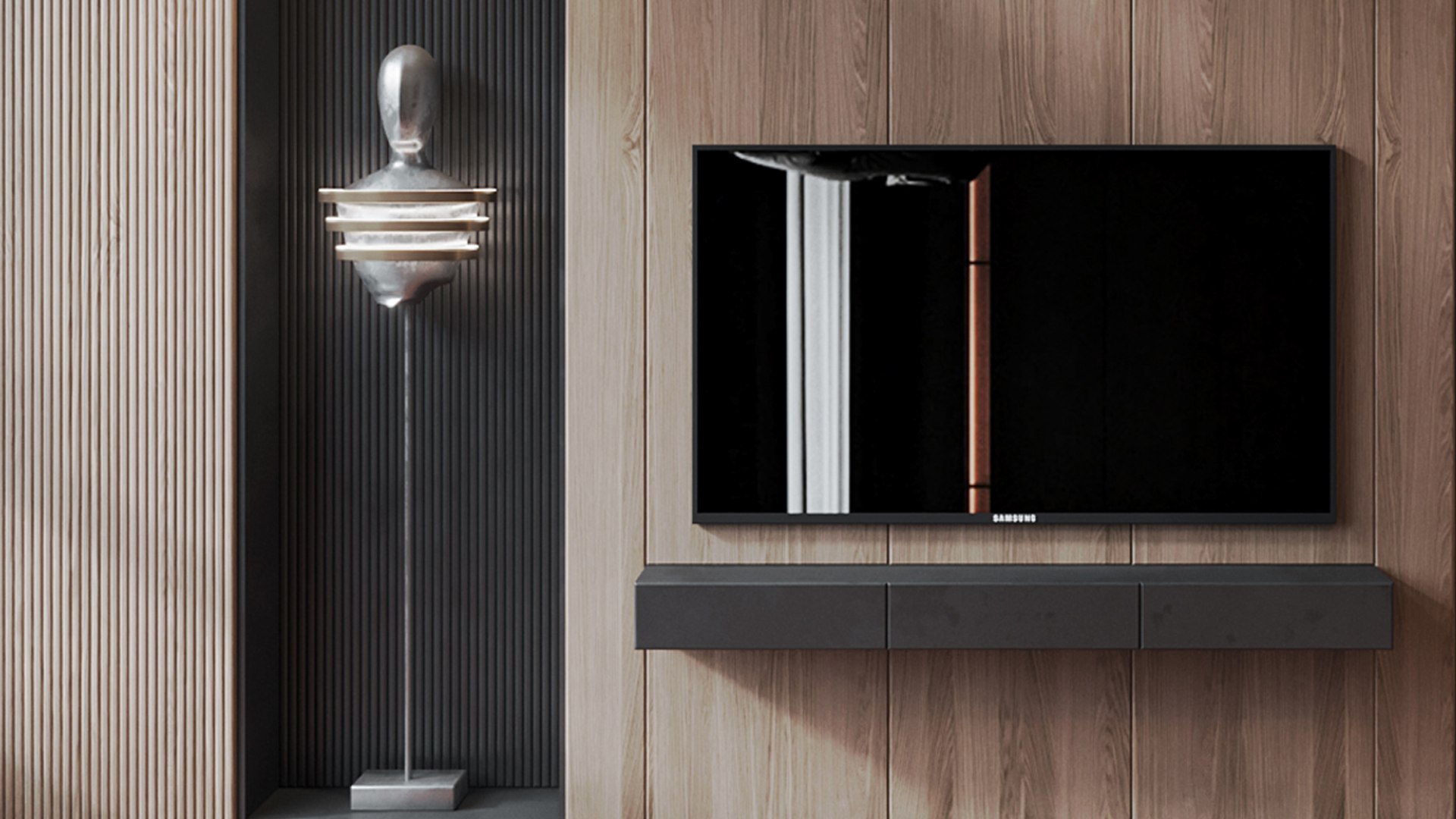 3D 3D TV Wall Set 635 Model - TurboSquid 2081634