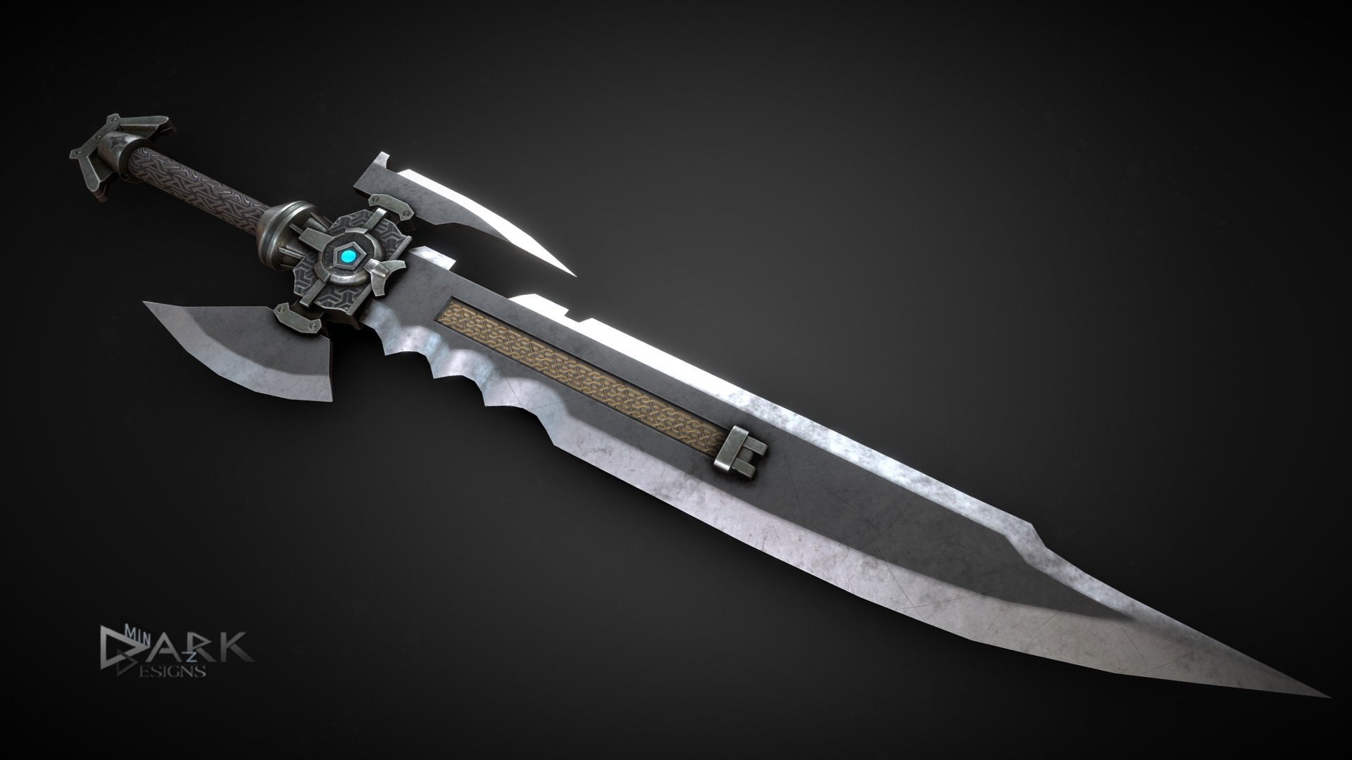 3D Viking Sci-Fi Fantasy Blade - TurboSquid 1814343