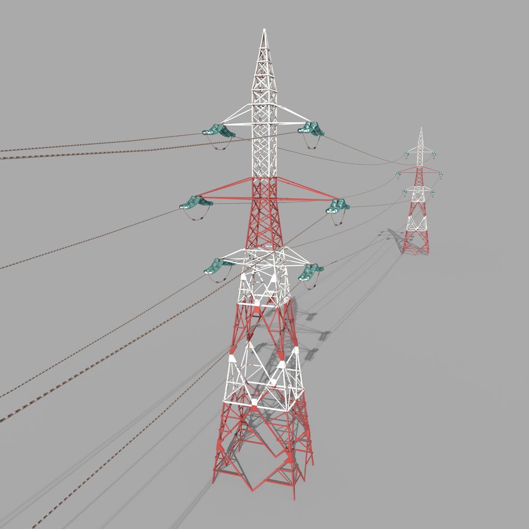 3D Electricity Poles - TurboSquid 1476169