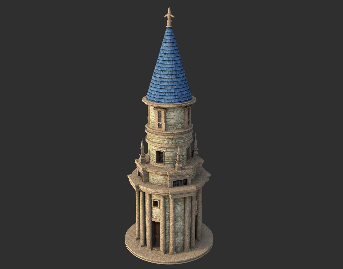 Free Mini Ancient Tower 3D Model - TurboSquid 2418102