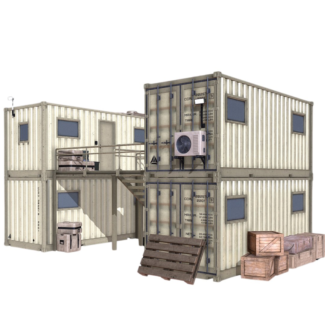 3D Military Container Stage Props Model - TurboSquid 2235536