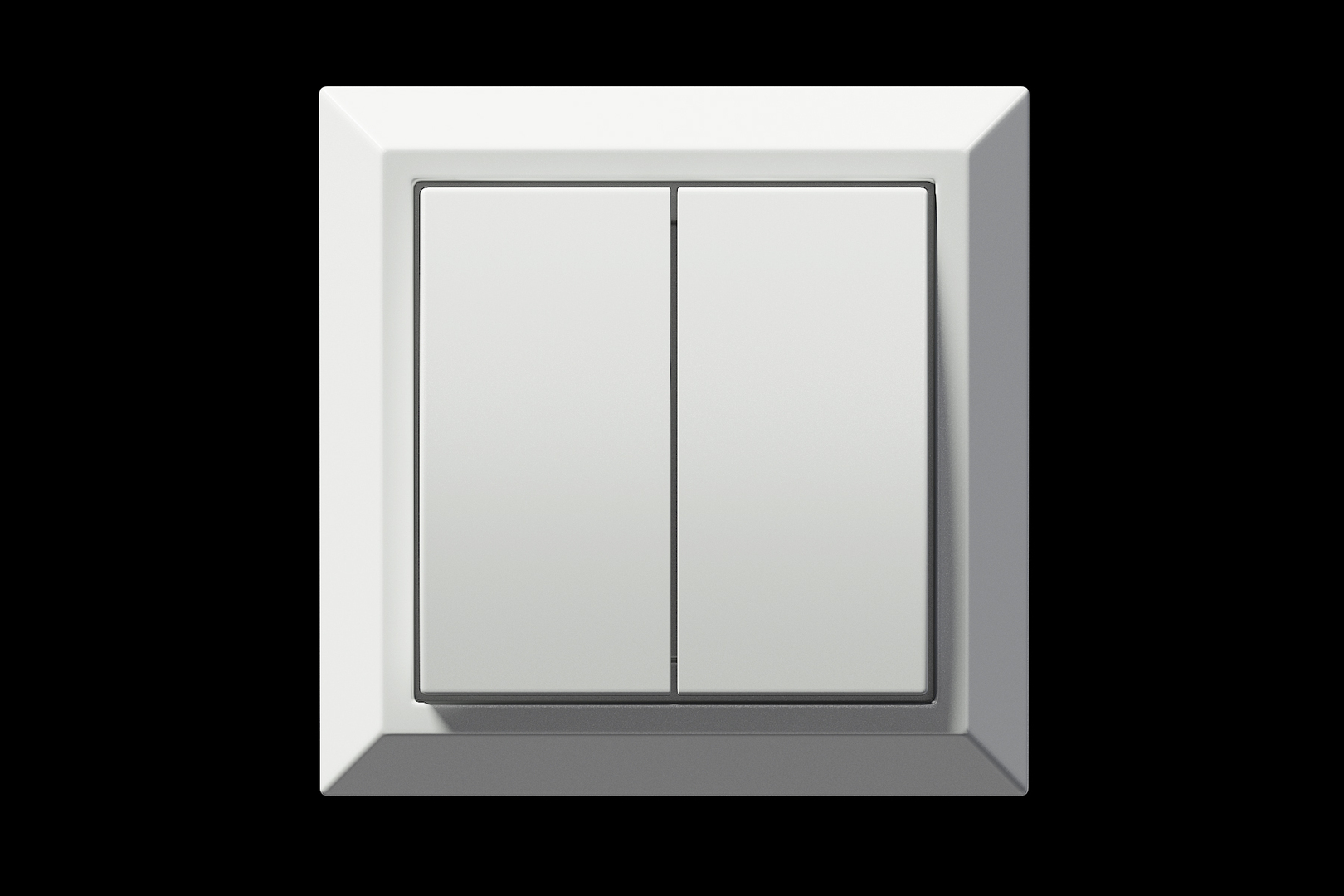 3D white double power switch - TurboSquid 1351128