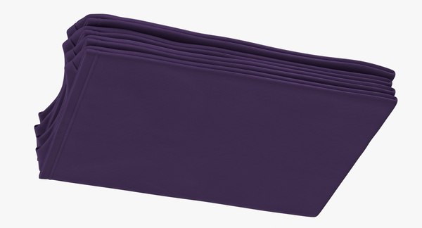 Female Crew Neck Folded Stacked Purple Staff 01 3D - TurboSquid 1790936