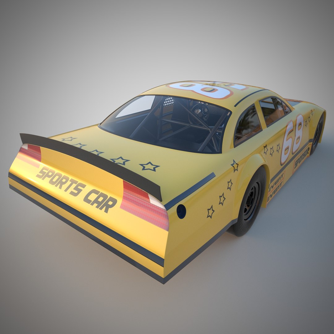 Generic Nascar Car 3d Obj