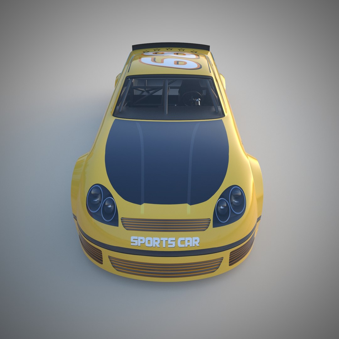 Generic Nascar Car 3d Obj