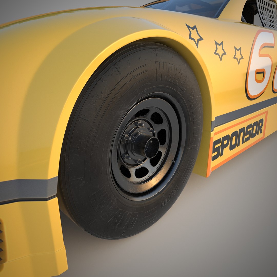 Generic Nascar Car 3d Obj