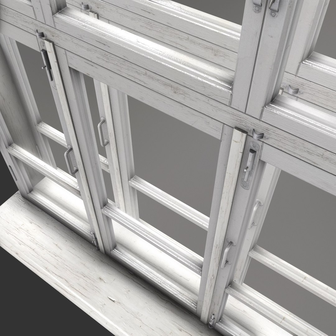 3d Old Window Model
