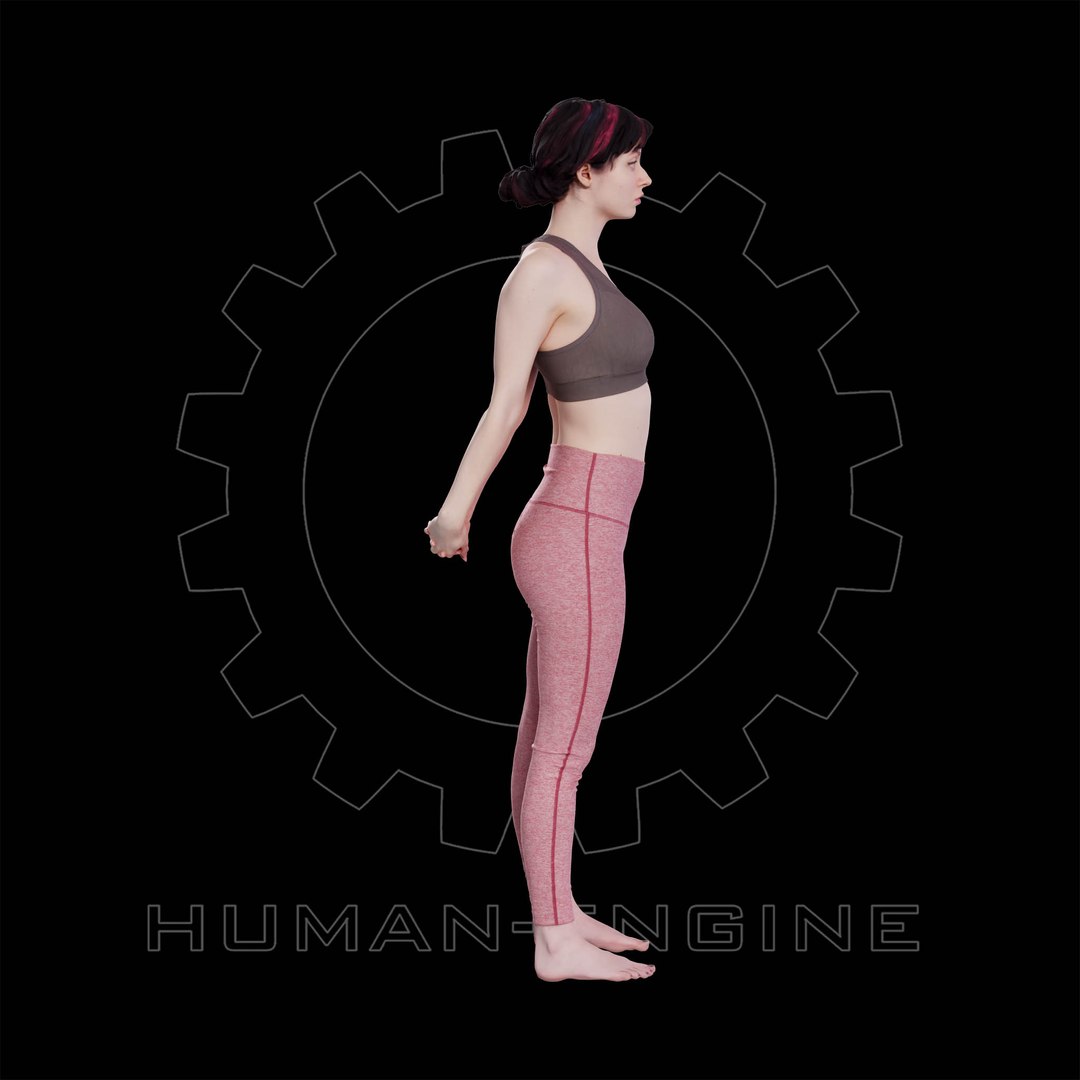 Female Scan - Amy Stretching Pose 28 Model - TurboSquid 2149814