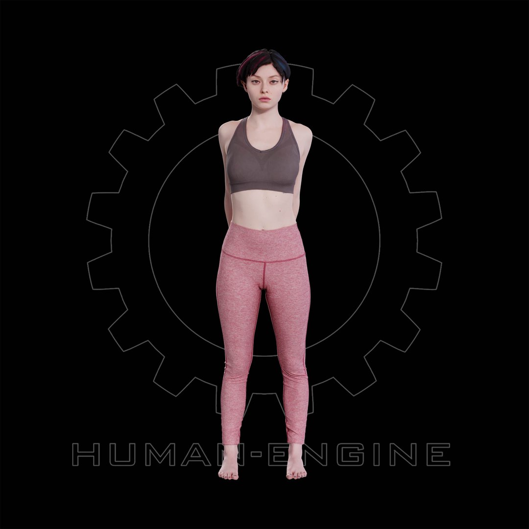 Female Scan - Amy Stretching Pose 28 Model - TurboSquid 2149814