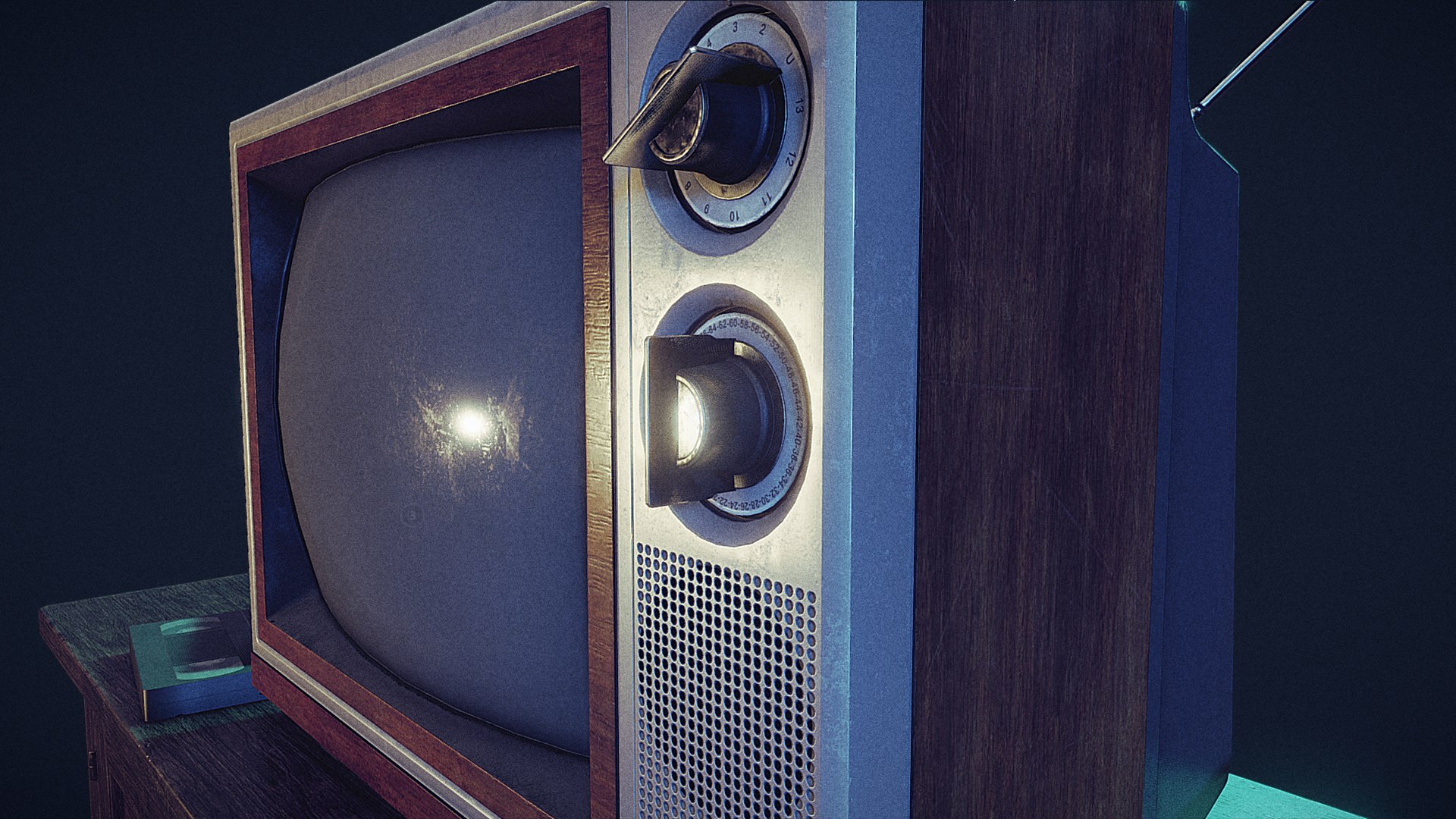 3D TV Set 80s Asset - TurboSquid 2120173