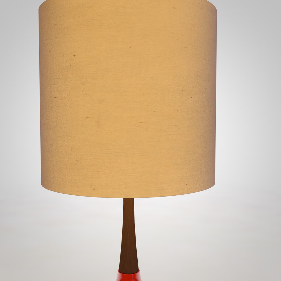 3D Red Modern Lamp Model - TurboSquid 1201908