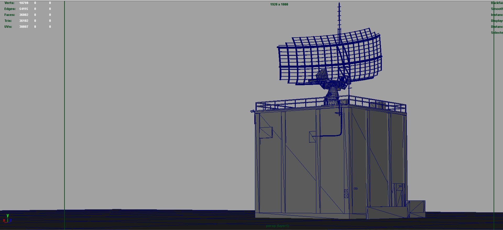 Radar Station 3d Obj