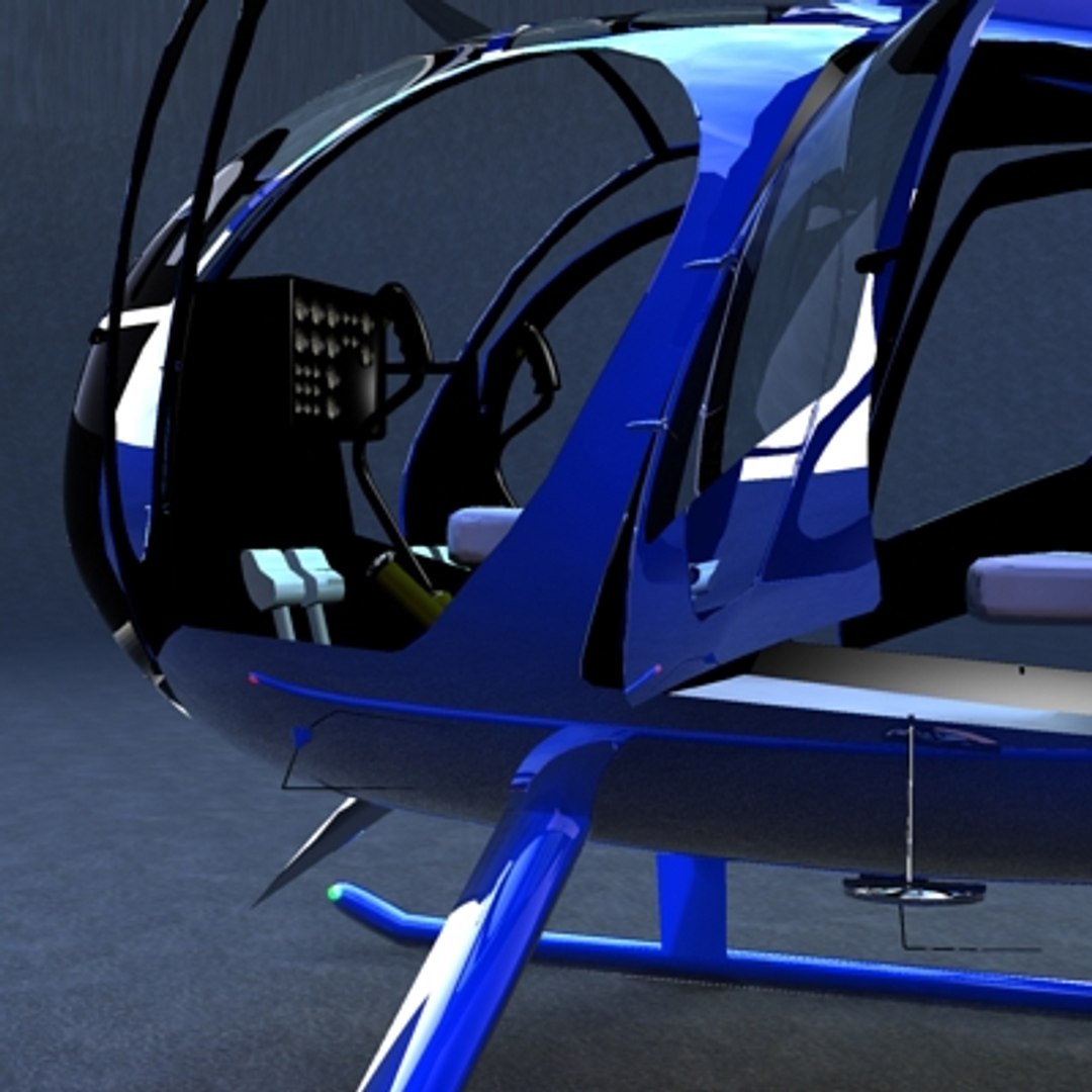 3ds Max Hughes 500d Helicopters