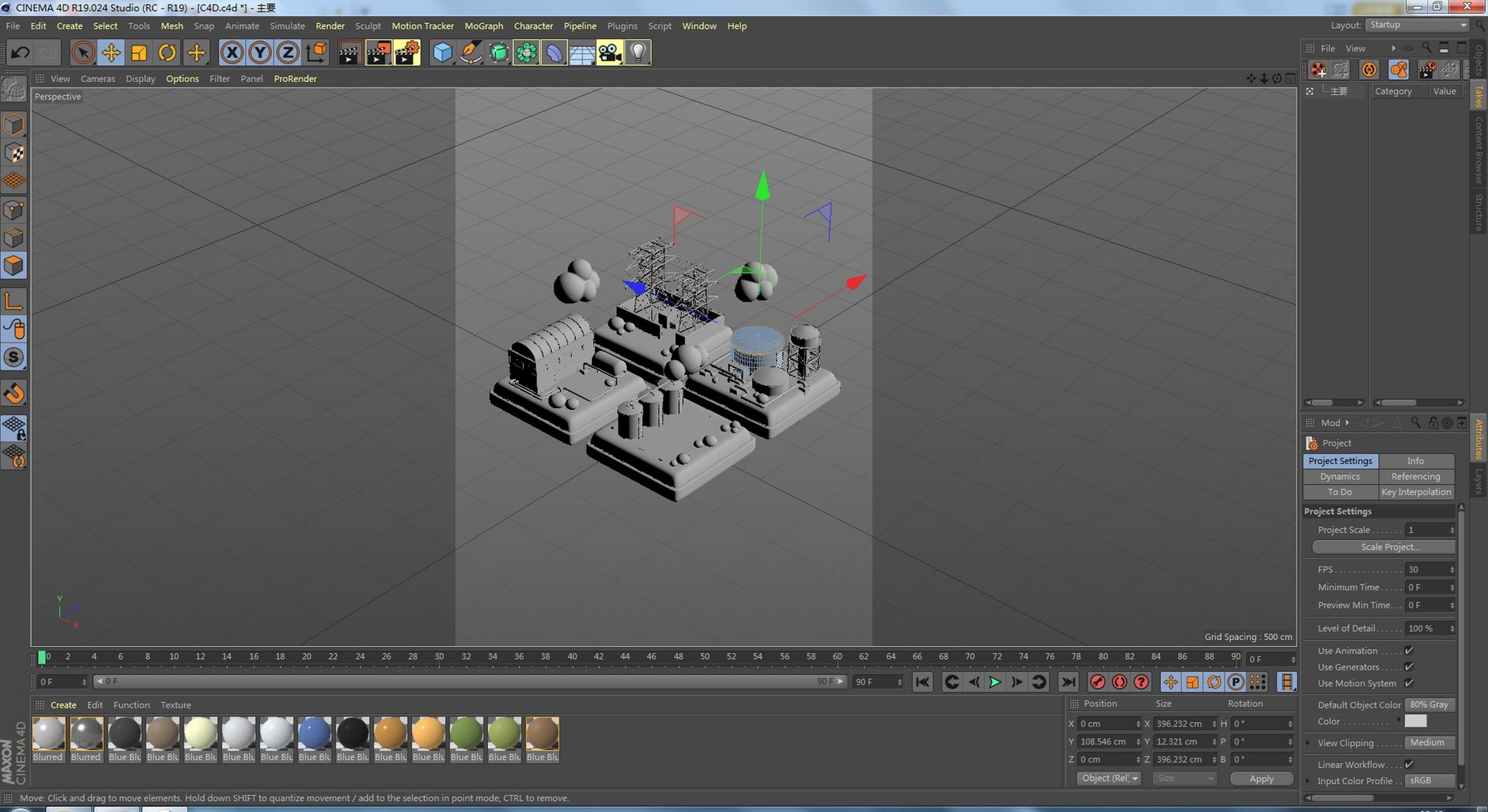 3D c4D energy storage field model - TurboSquid 2057938