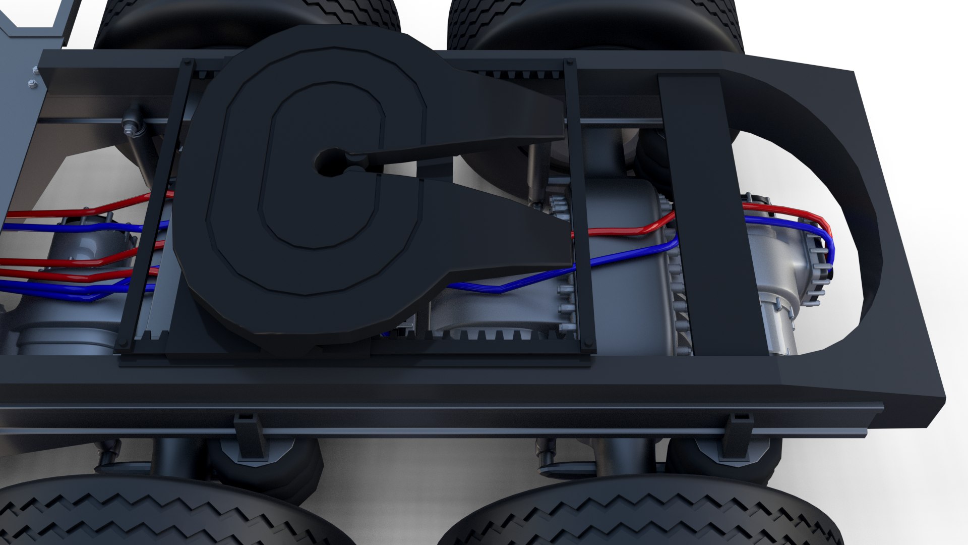 Tesla Semi Truck Chassis 3D Model - TurboSquid 1395329