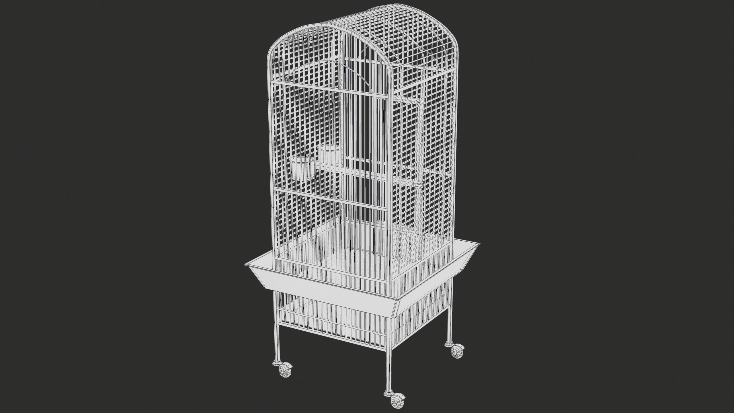 3D Bird Cage Lowpoly PBR - TurboSquid 1755184