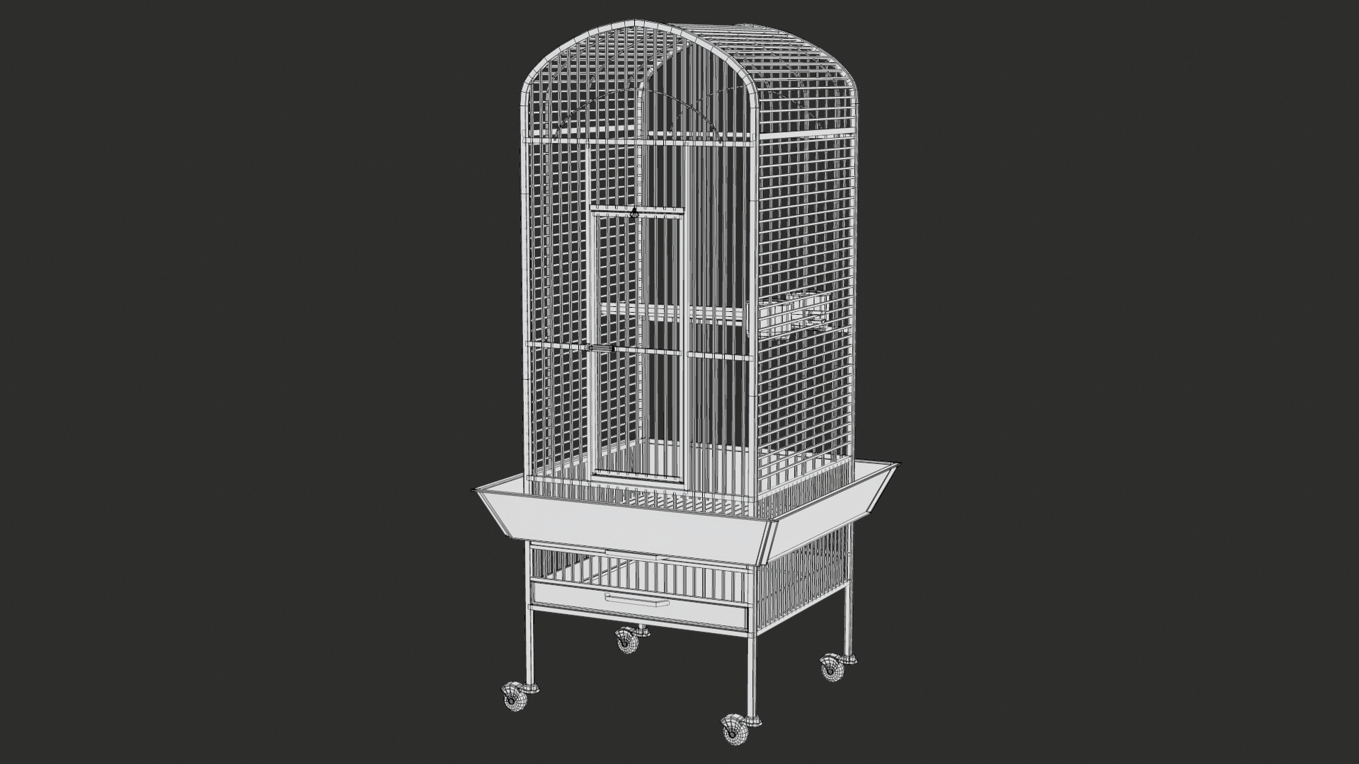 3D Bird Cage Lowpoly PBR - TurboSquid 1755184