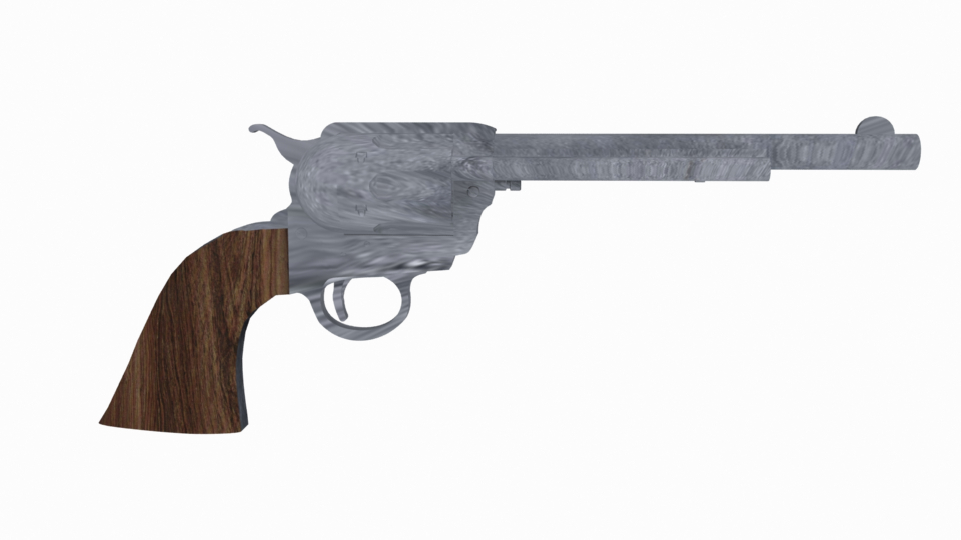 3d Colt Peacemaker Revolver Firearms Model
