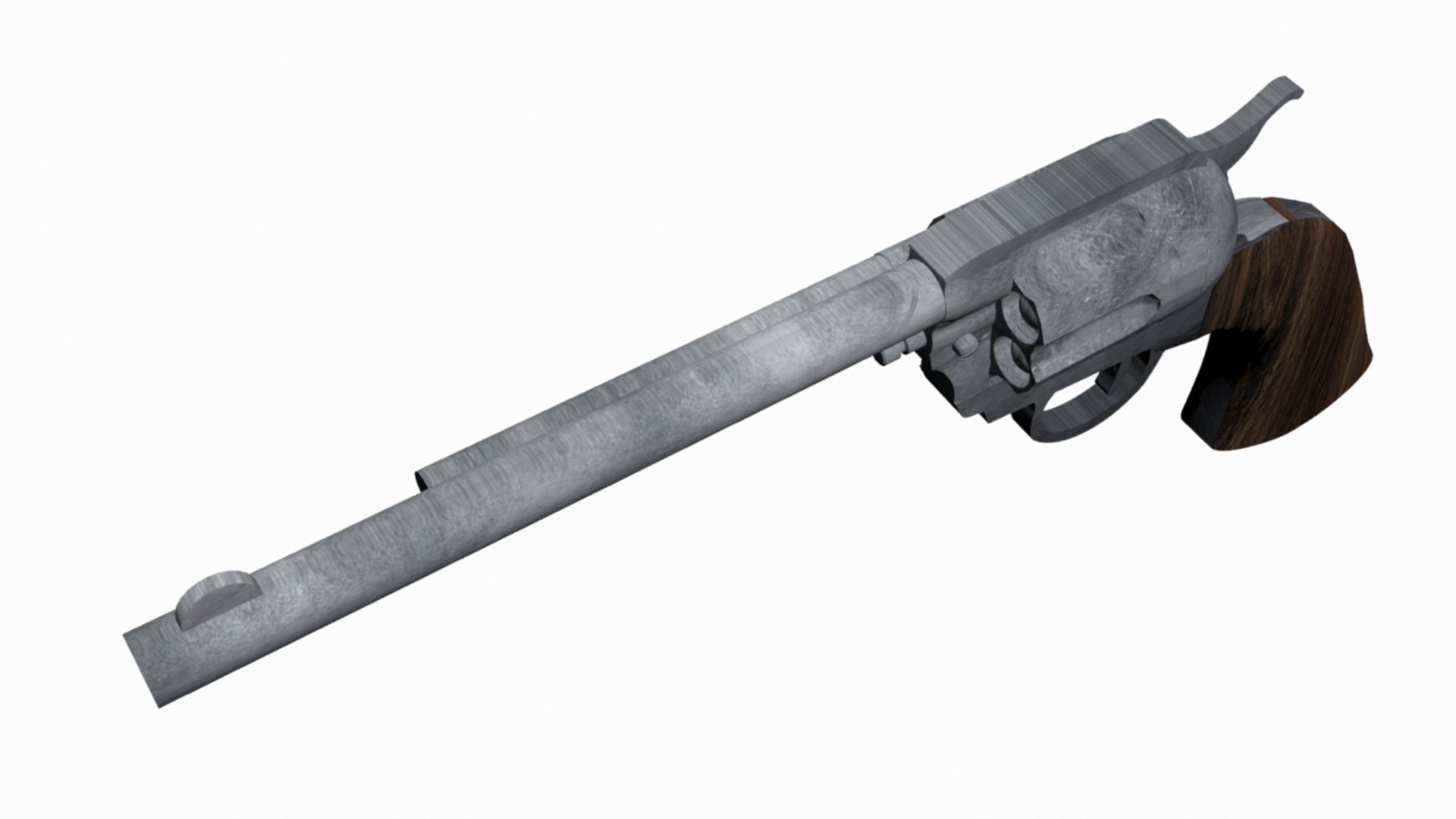 3d Colt Peacemaker Revolver Firearms Model