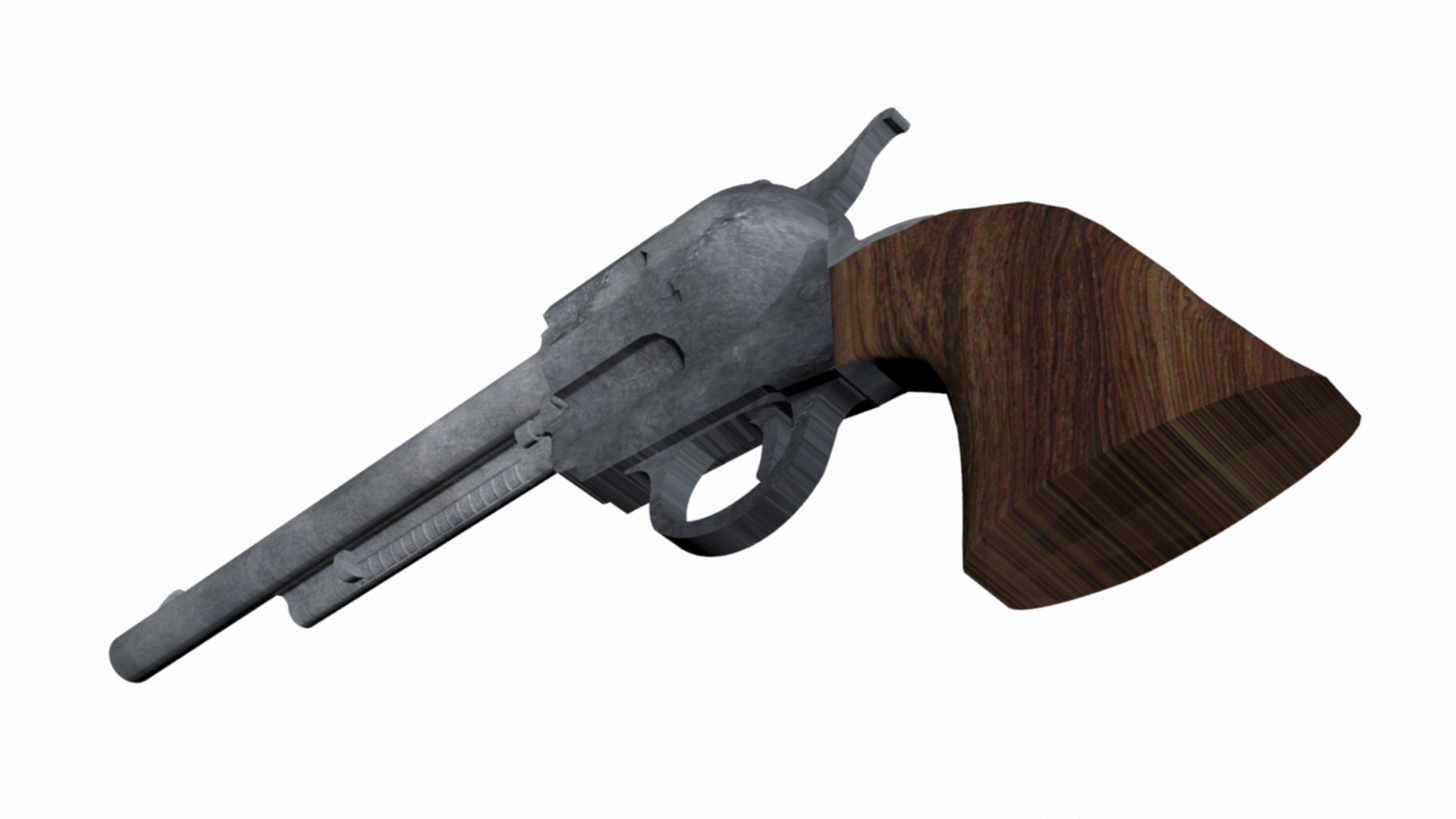 3d Colt Peacemaker Revolver Firearms Model