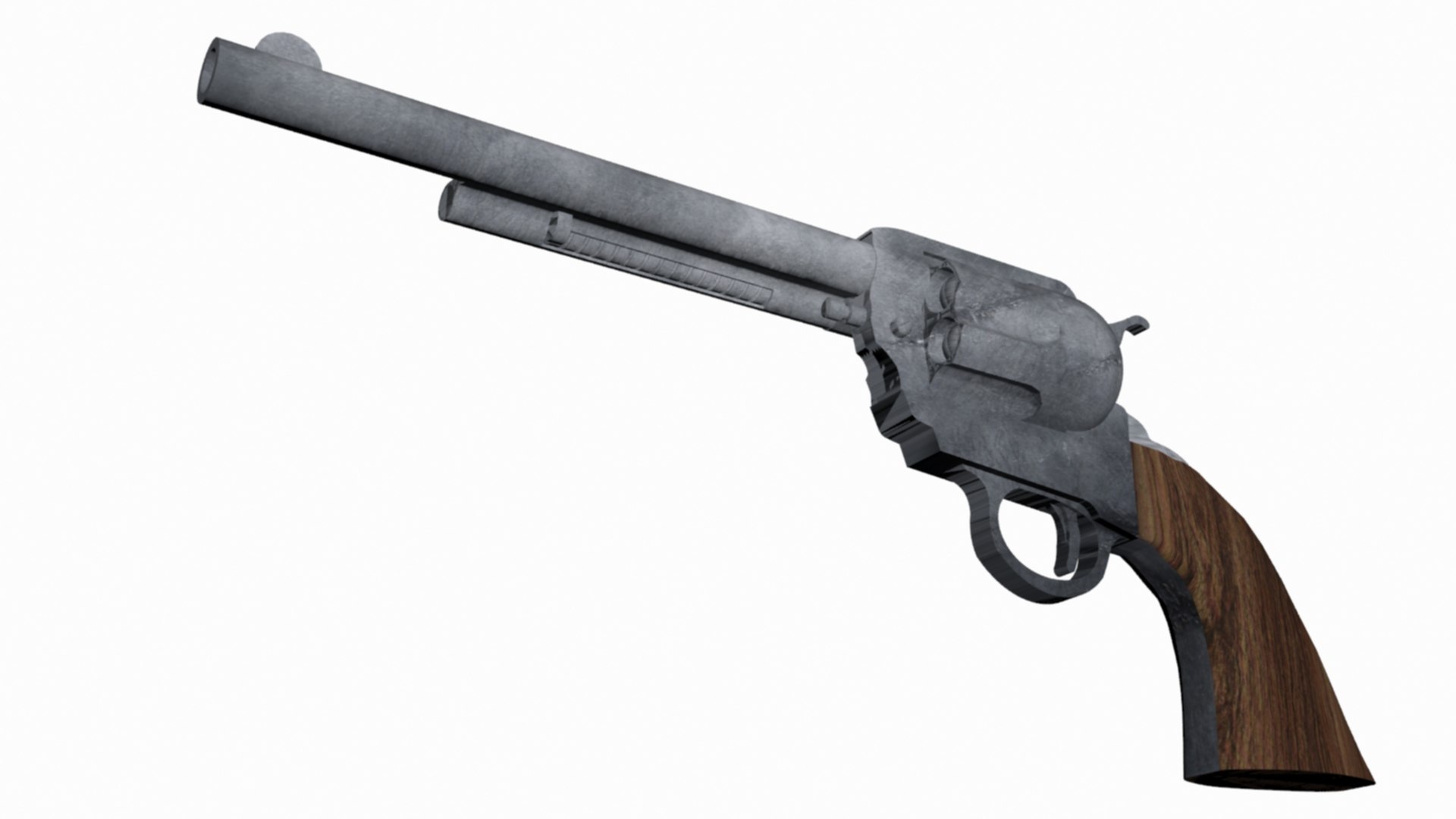 3d Colt Peacemaker Revolver Firearms Model