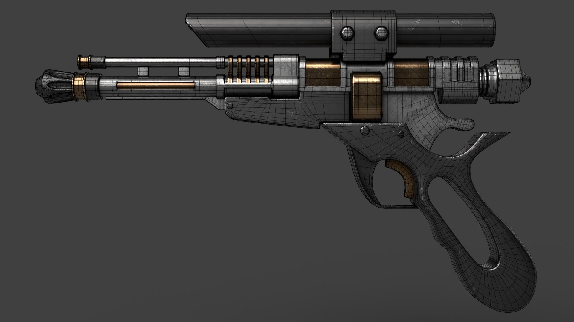 Fantasy Gun 20 3D - TurboSquid 1936343