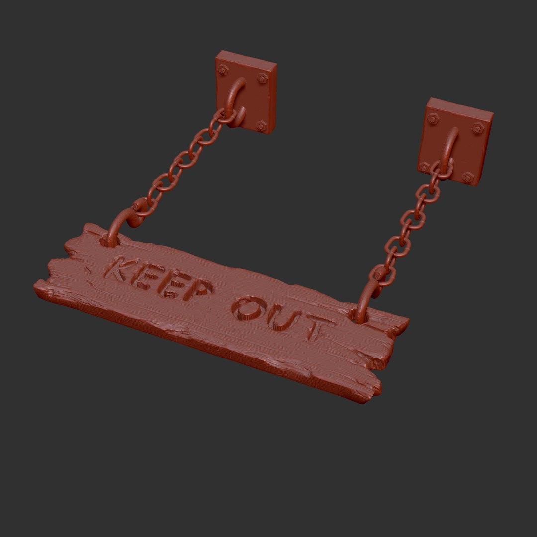 Zbrush Sign 3d Model