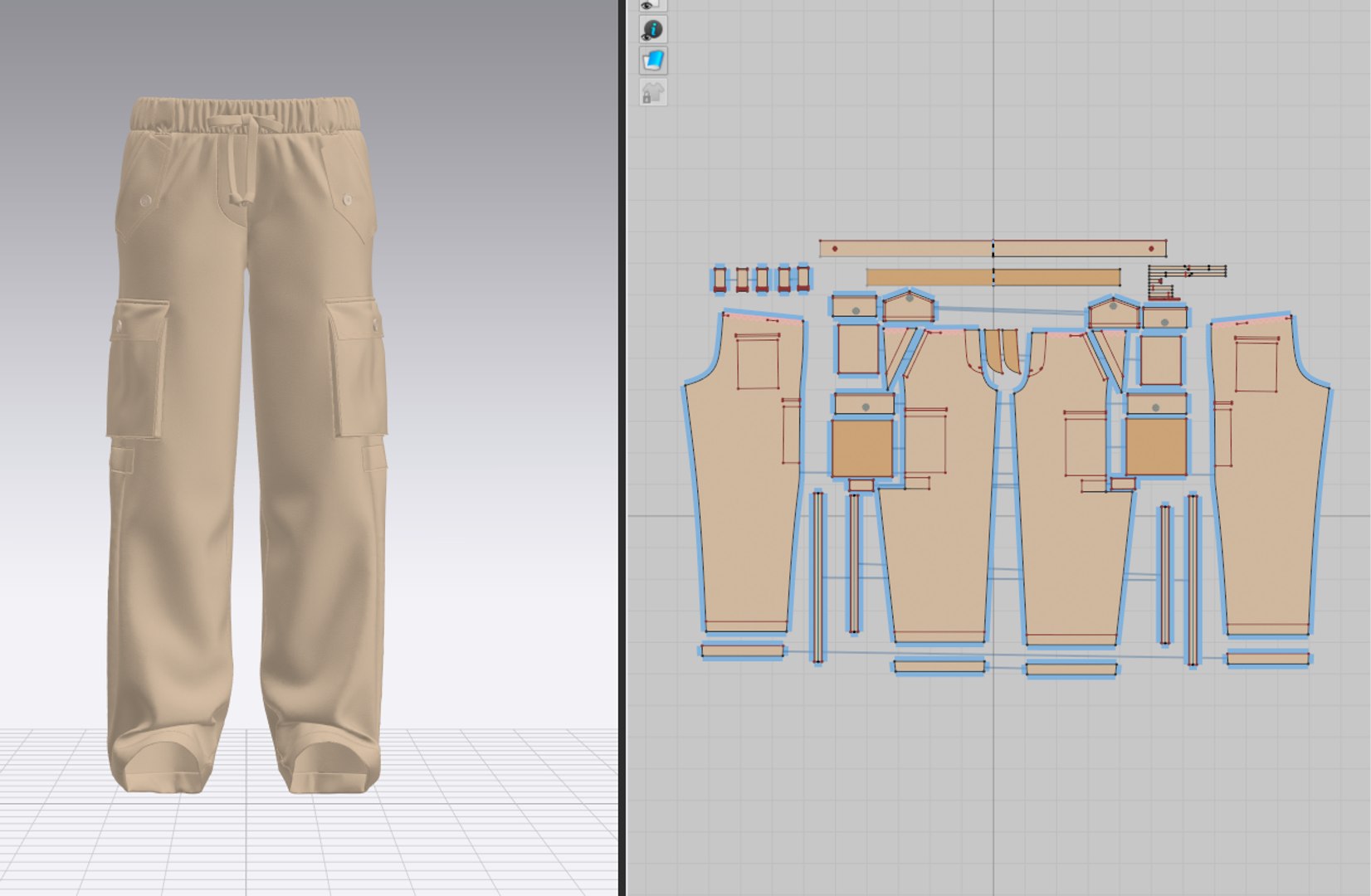 Women Cargo Pant 3D Model 3D Model - TurboSquid 2252350