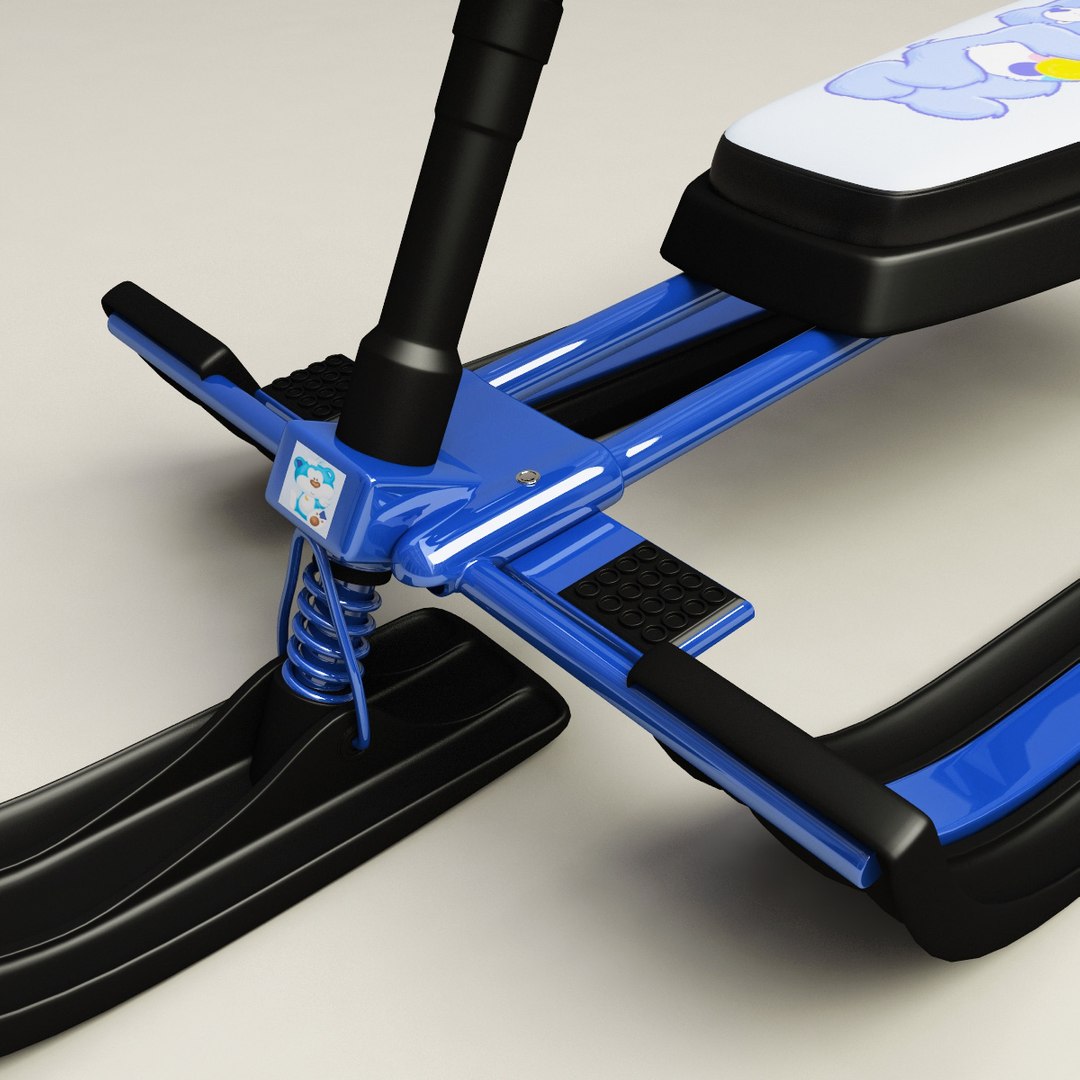 snow sleds 3d model