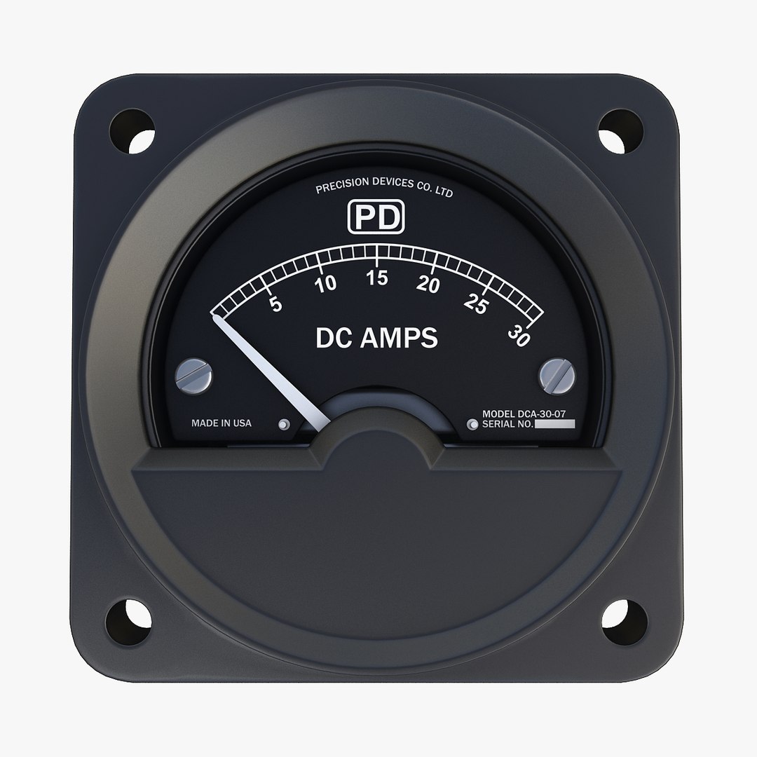 Vintage Dc Ammeter 10 3D Model - TurboSquid 1551038