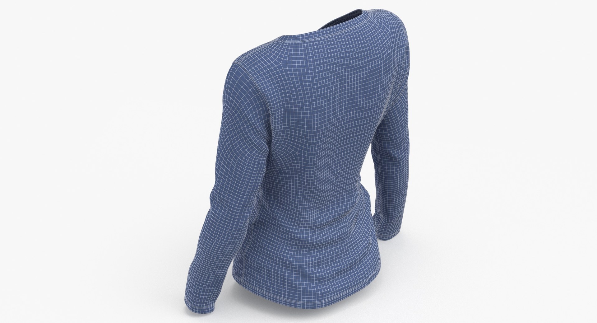 Long Sleeve Worn Female V Neck Pose 01 White Blank And Branded Heather ...