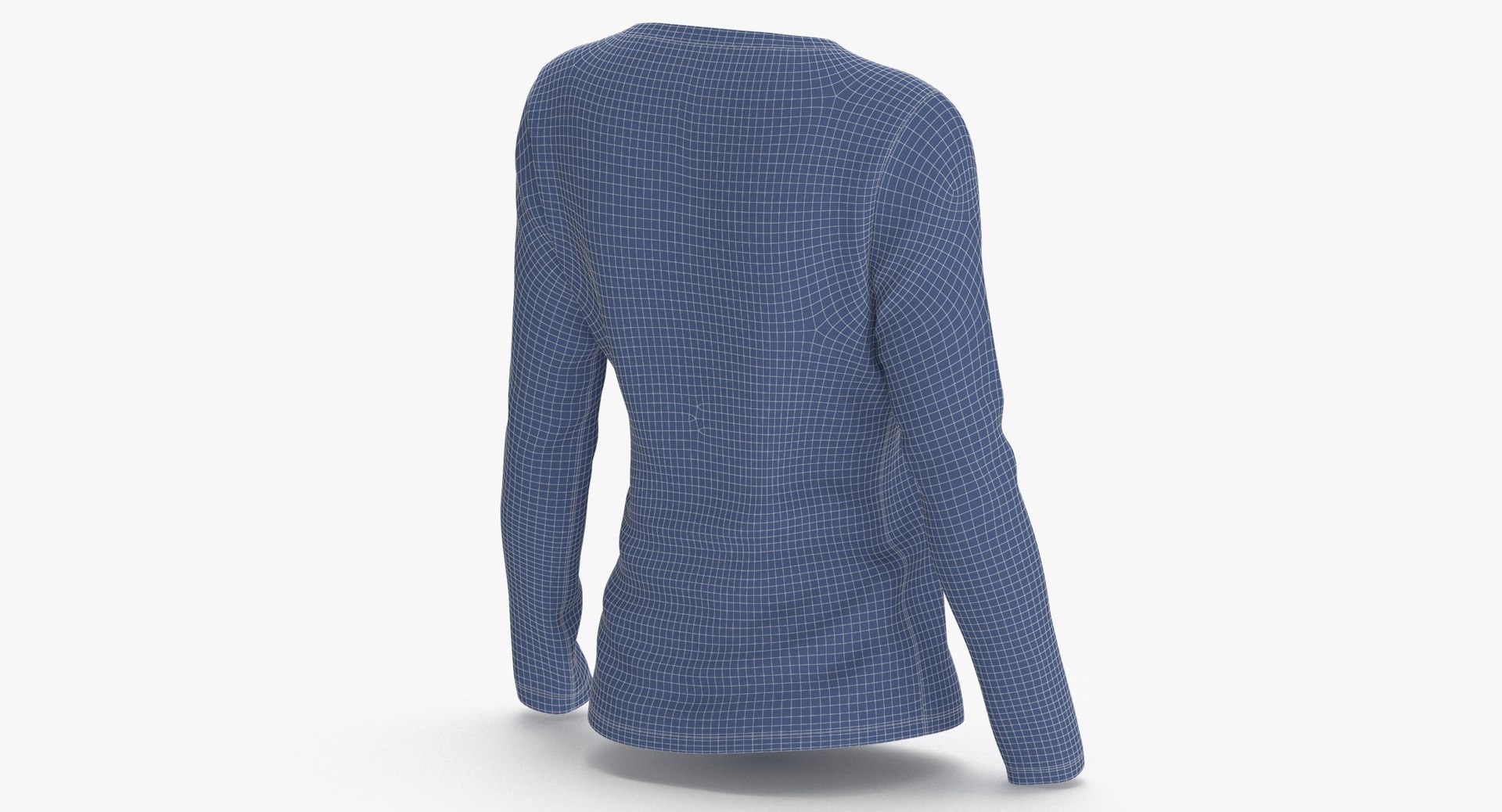 Long Sleeve Worn Female V Neck Pose 01 White Blank And Branded Heather ...