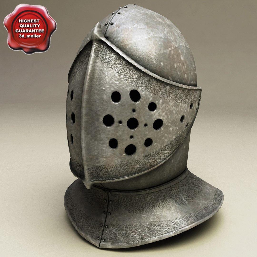 Medieval Helmet V3 3d Model
