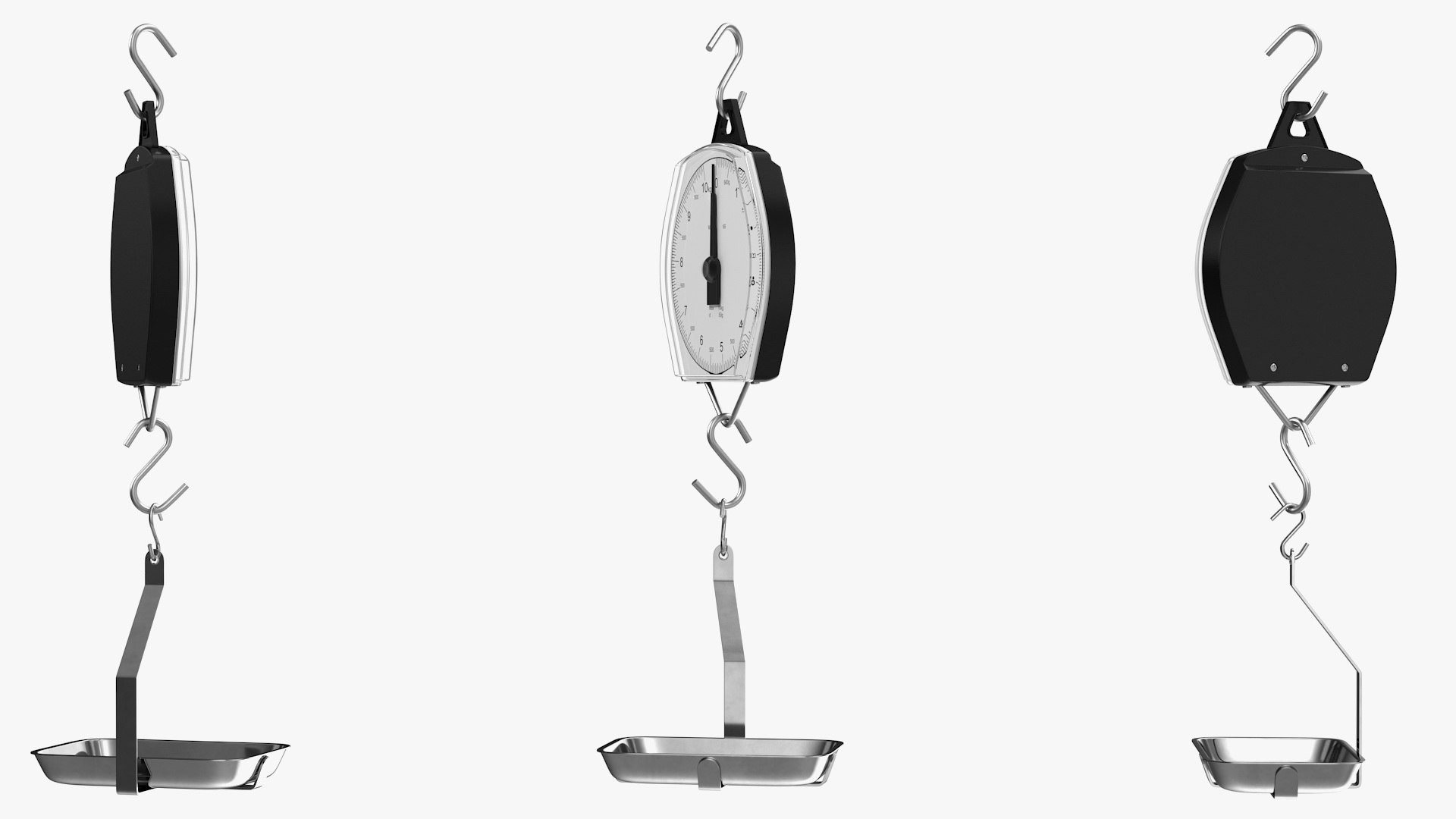 3D mechanical hanging scales pan model - TurboSquid 1681350