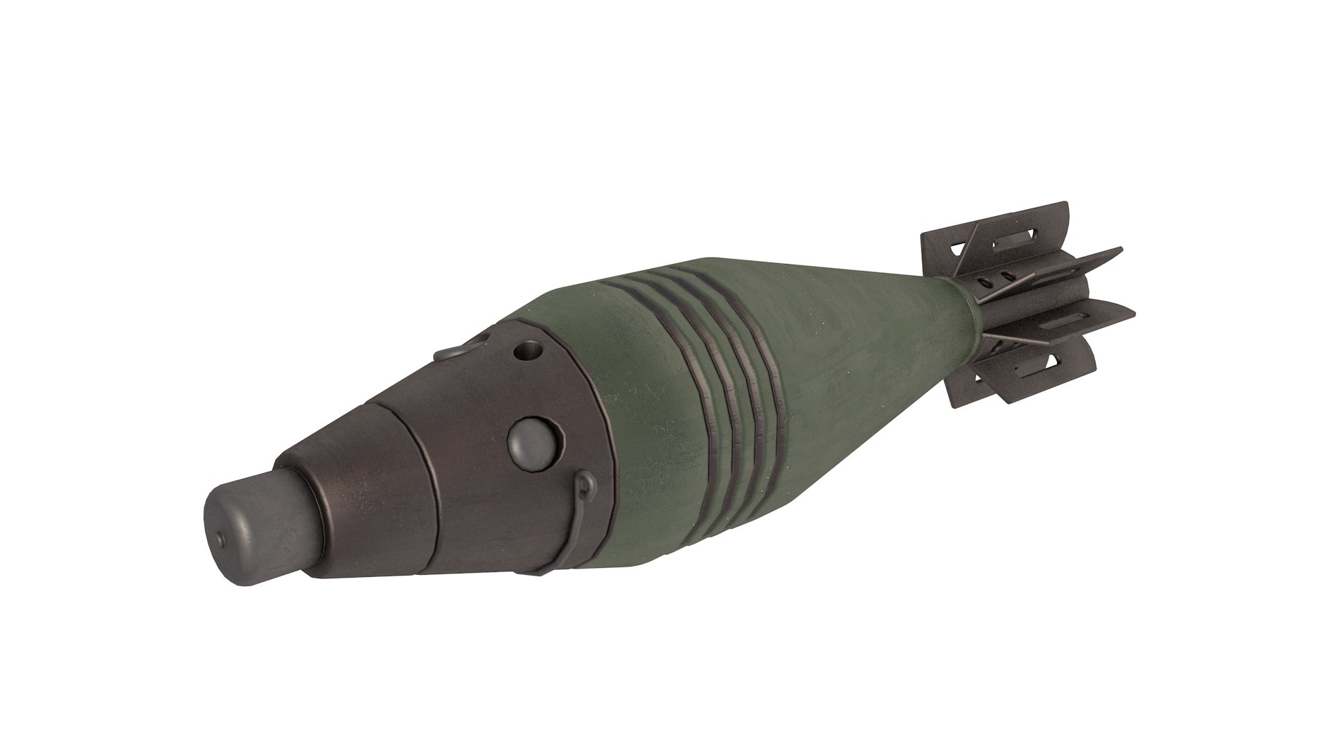 60 Mm Mortar Projectile 3D - TurboSquid 1973347