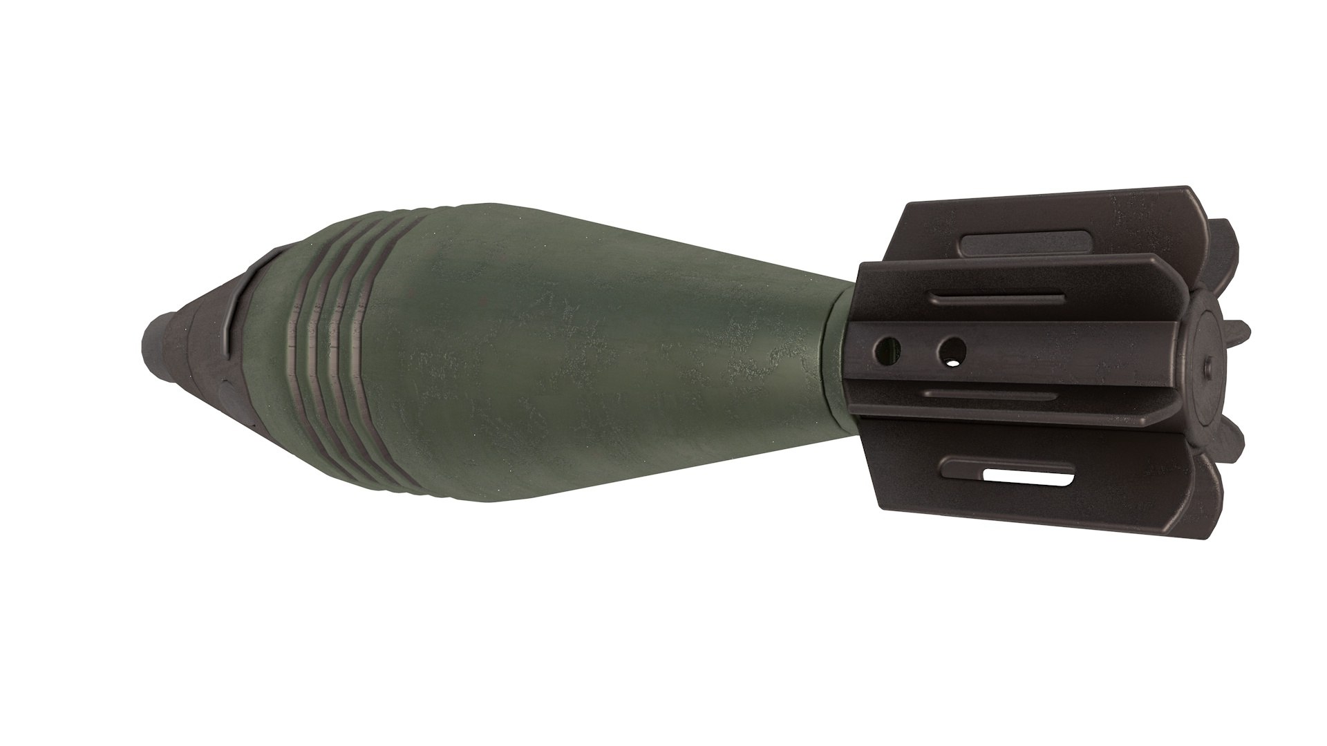 60 Mm Mortar Projectile 3D - TurboSquid 1973347