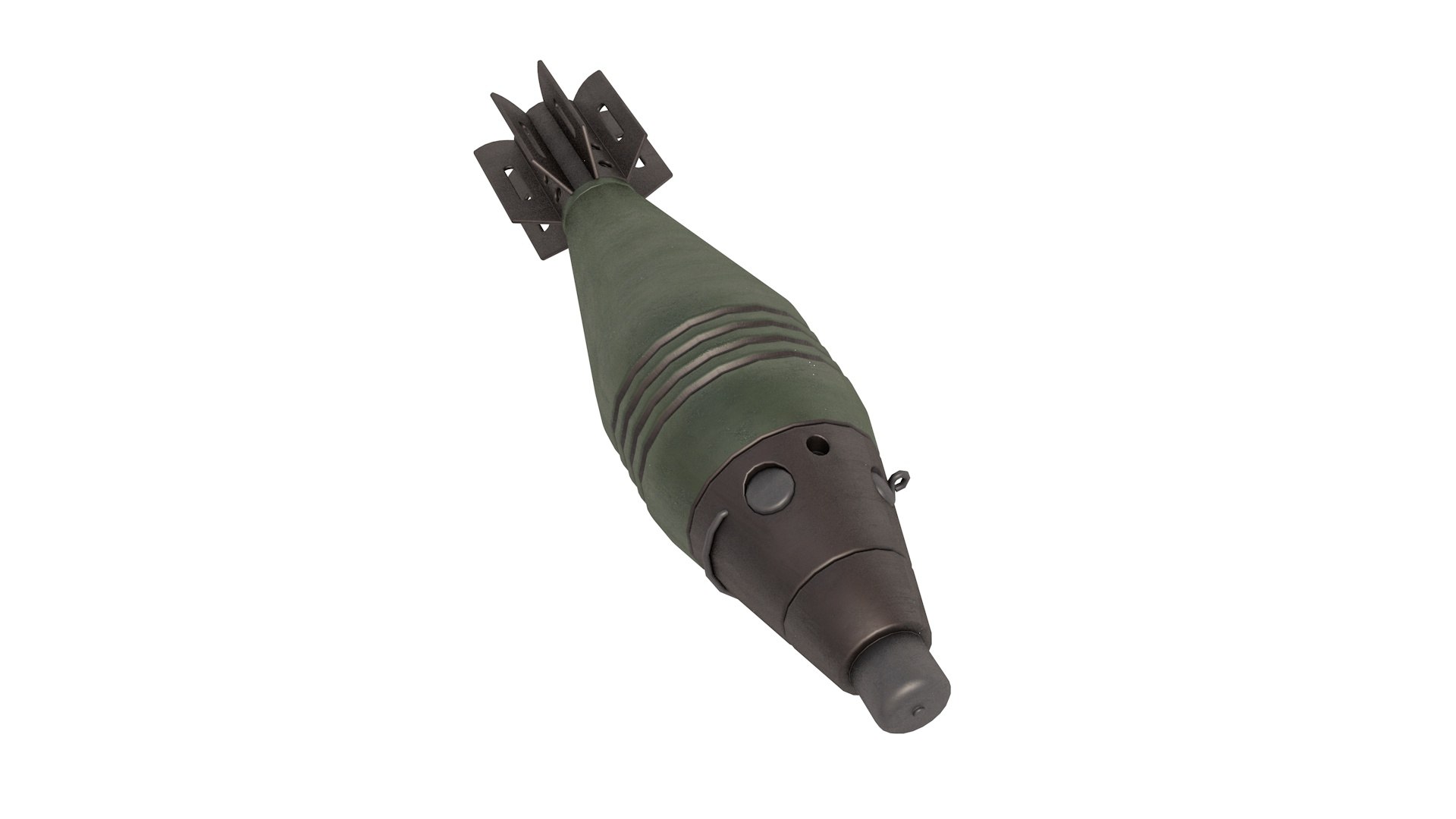 60 Mm Mortar Projectile 3D - TurboSquid 1973347