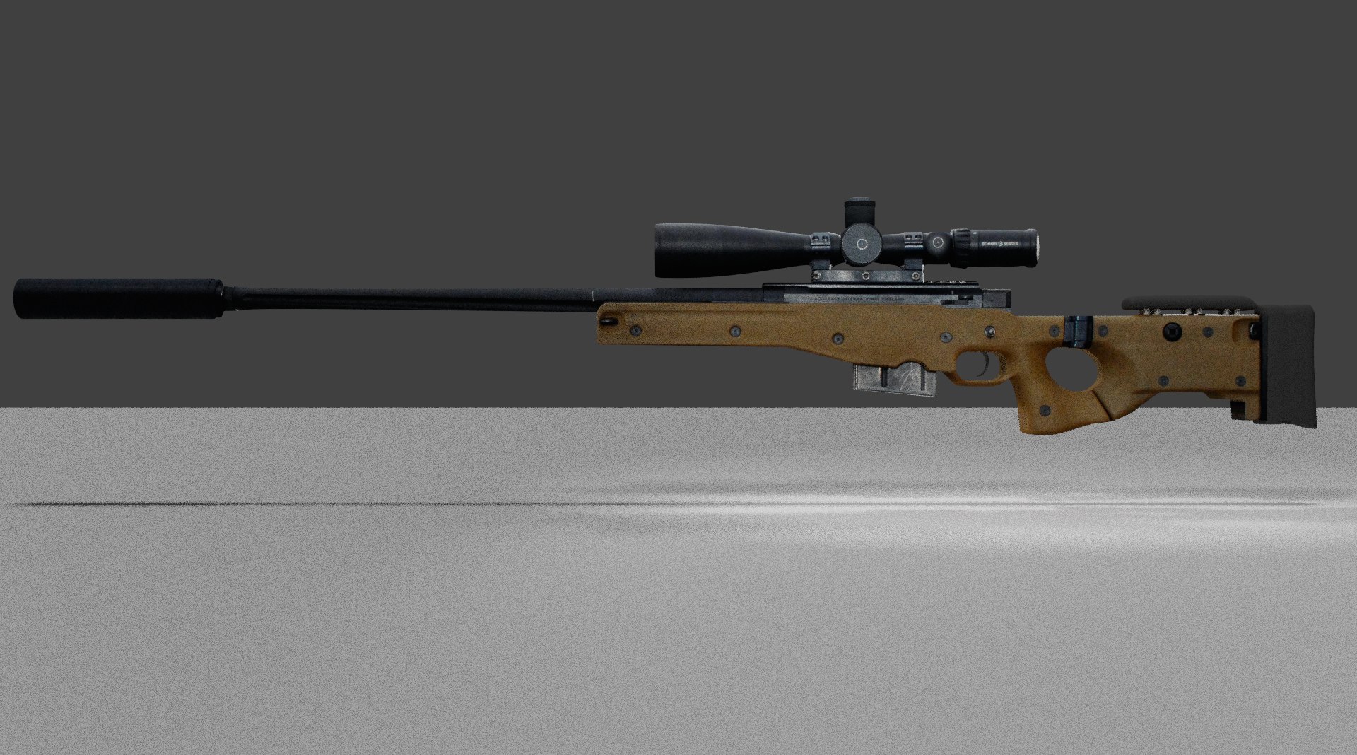 3d l115a3 long range rifle model